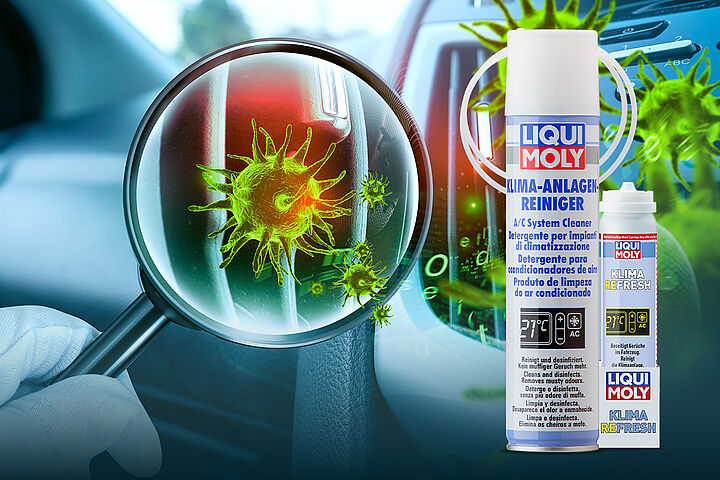 Three ways to get a clean air conditioner | LIQUI MOLY